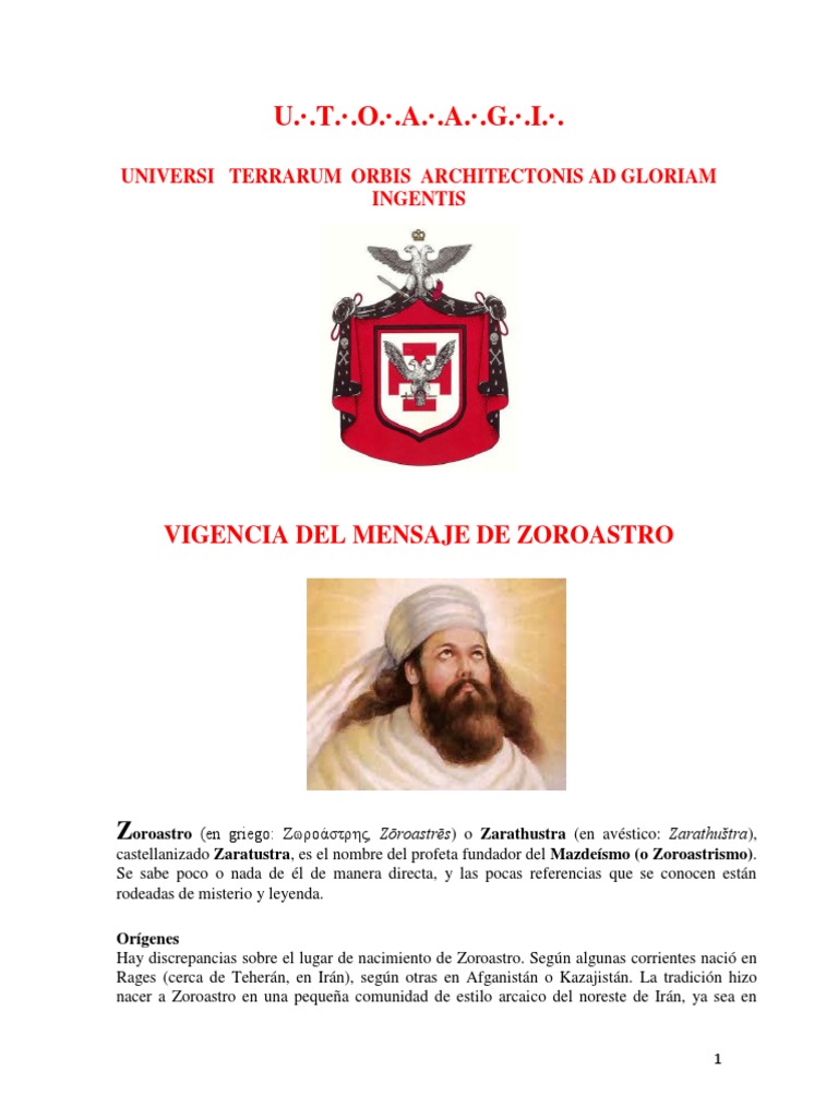 Vigencia Del Mensaje de Zoroastro - Daniel Tenorio | PDF | Religiones ...