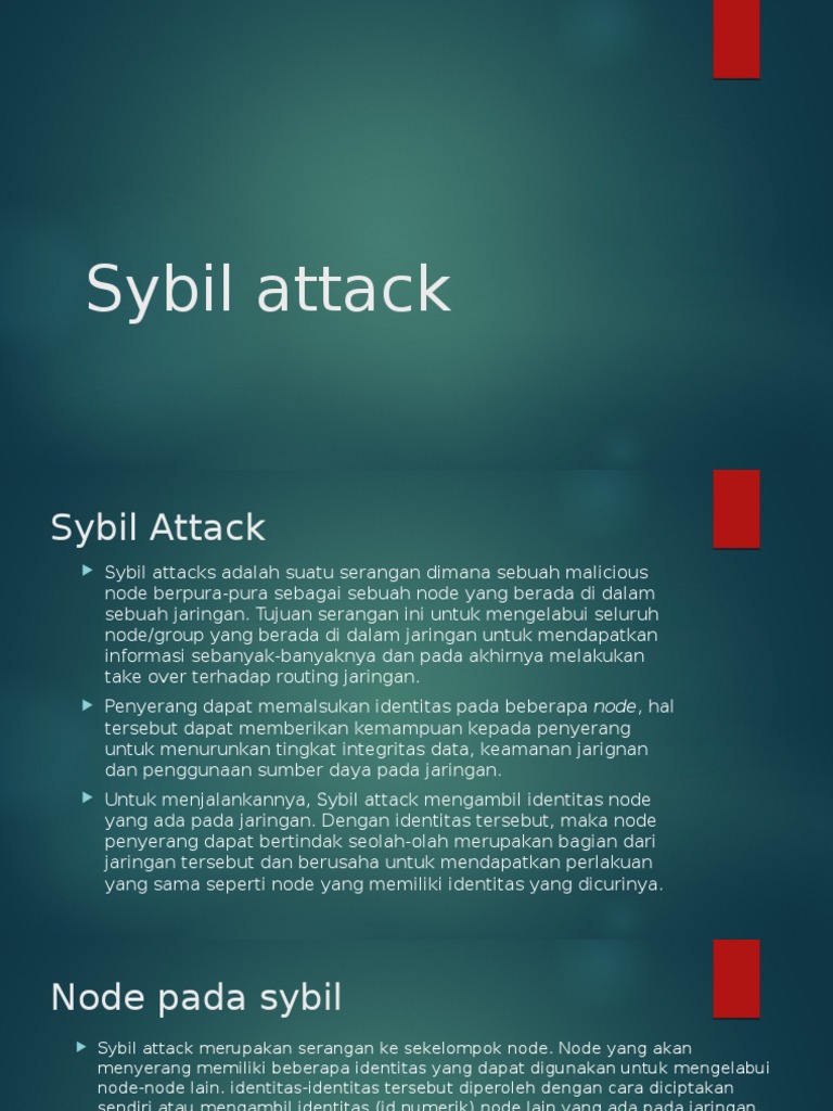 Sybil Attack | PDF | Game & Aktivitas | Komputer
