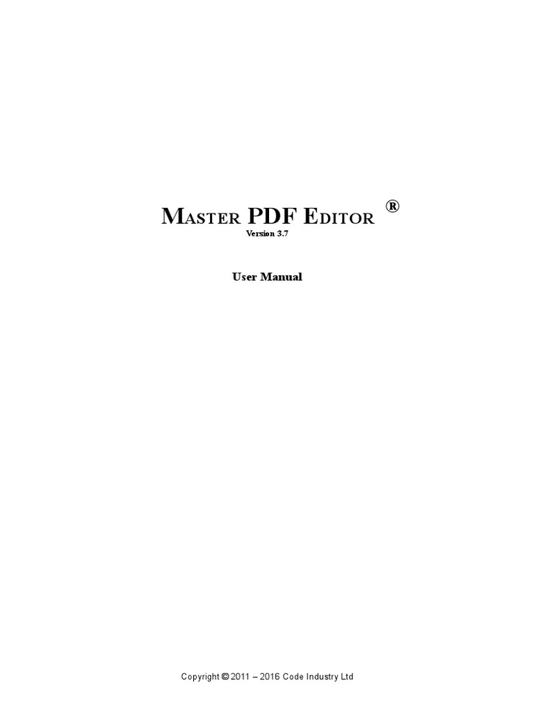MasterPDFEditor UserManual en | PDF | Portable Document Format | Data ...