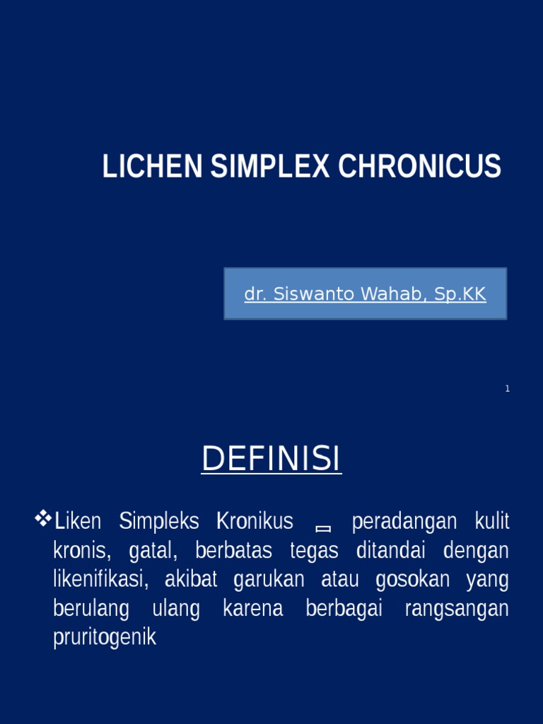 Lichen Simplex Kronis | PDF | Sains & Matematika
