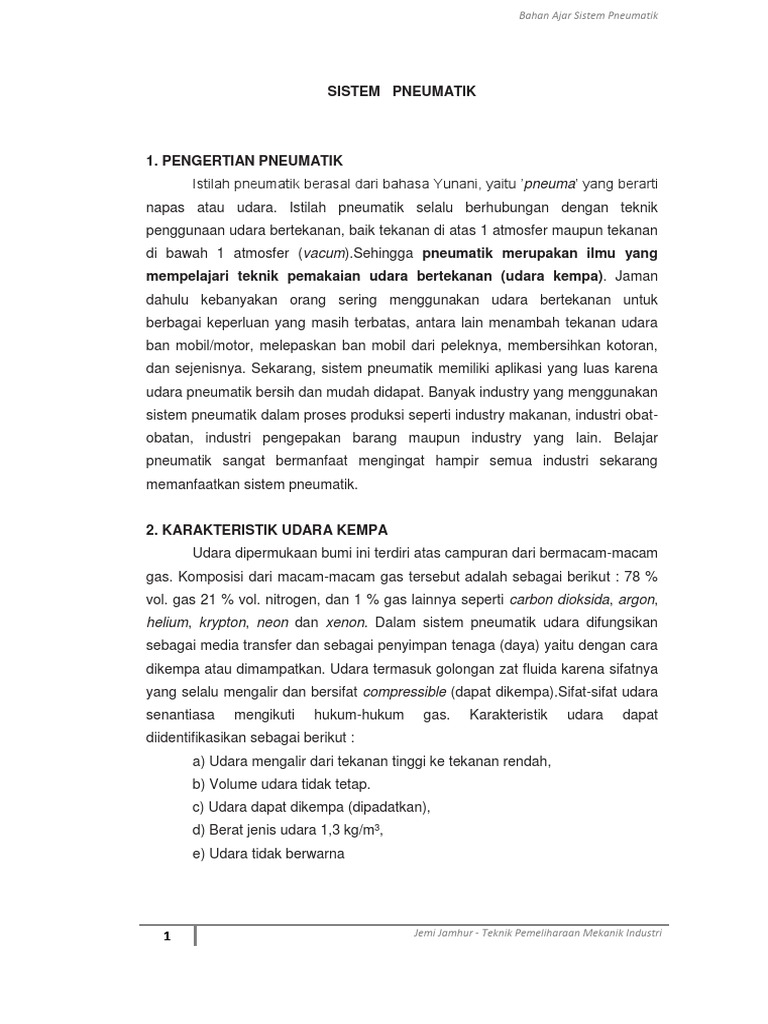 Modul Pneumatik PDF | PDF