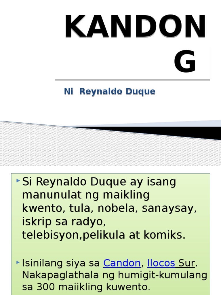 Kwentong Kandong | PDF