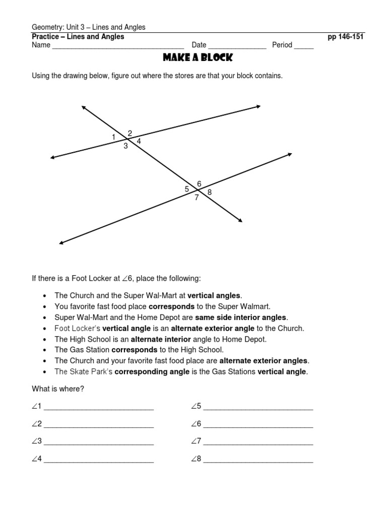 SP Lines and Angles | PDF
