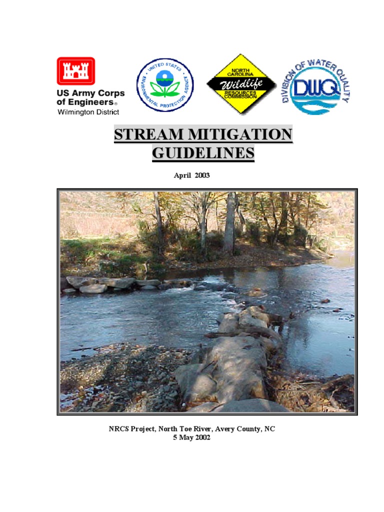 S.O.P. Army Corps of Engineers: Wilmington Dist. Stream Mitigation Guidelines | PDF | Riparian ...