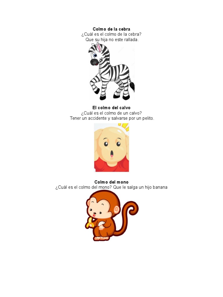 Colmos Chistosos para Niños | PDF
