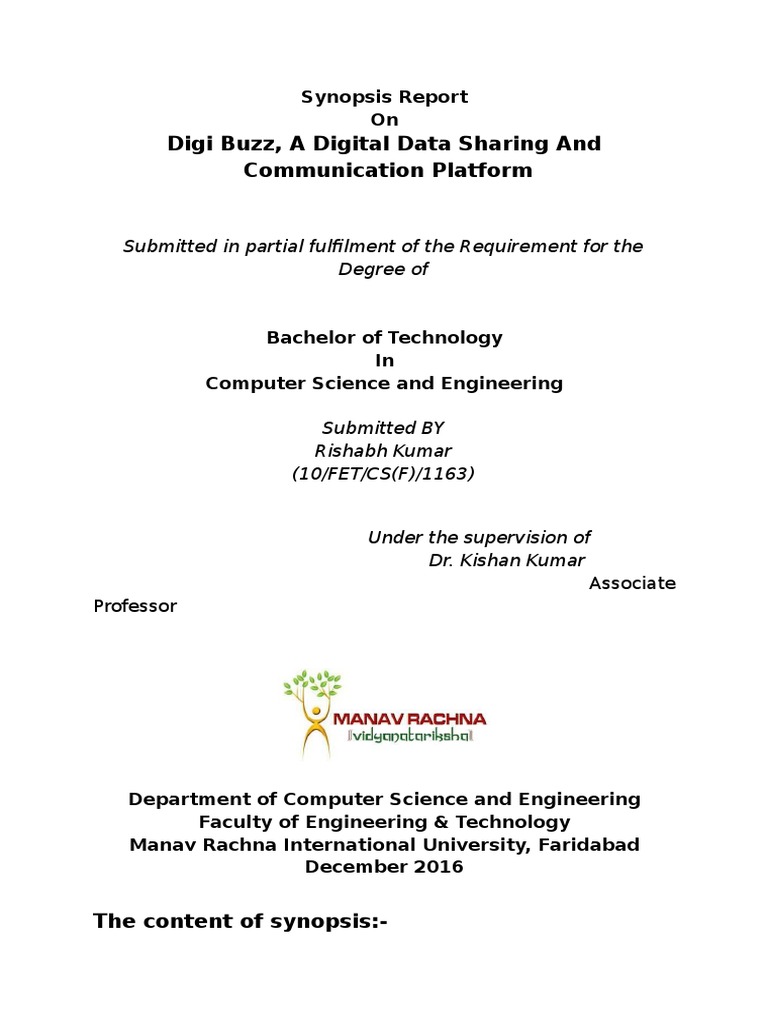 Digi Buzz, A Digital Data Sharing and Communication Platform | PDF