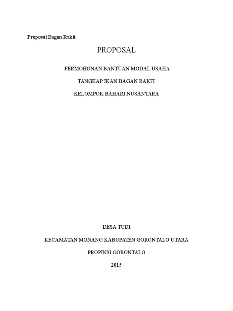 Proposal Bagan Rakit | PDF | Griya & Taman | Sains & Matematika