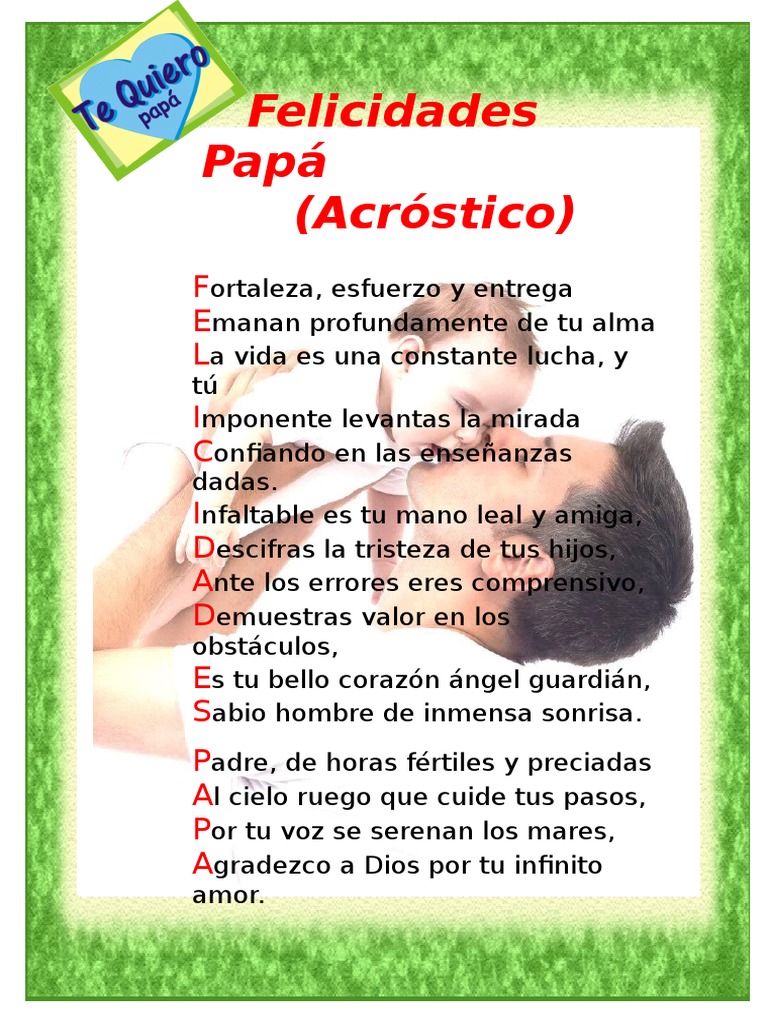 Acrostico Papá | PDF