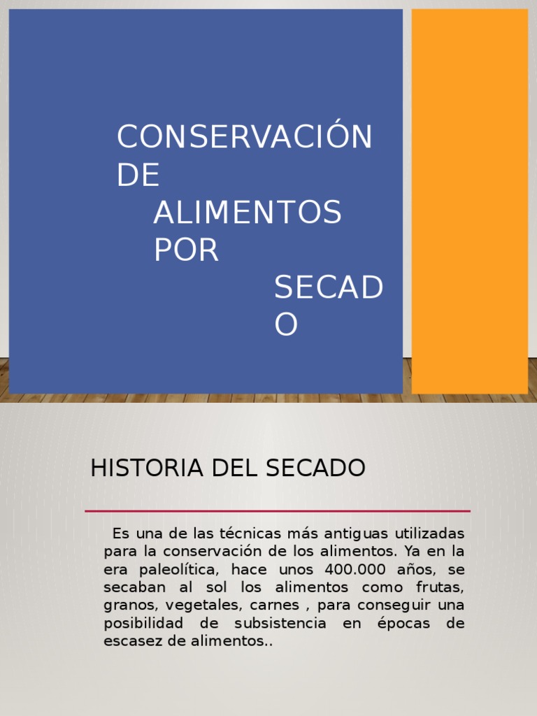 Conservación de Alimentos por Secado | PDF | Ósmosis | Alimentos