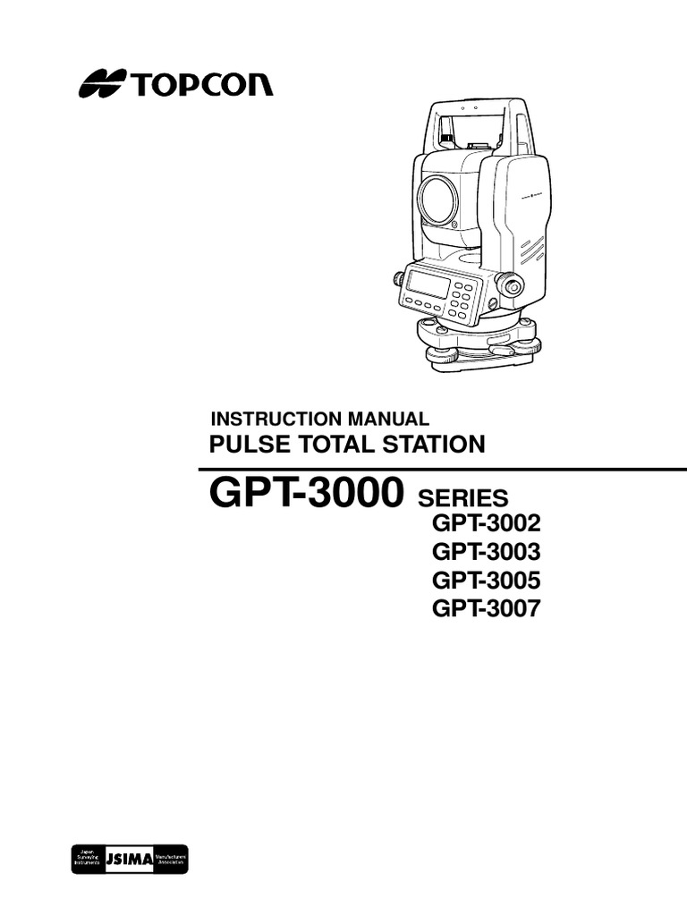 Topcon GPT 3000 Manual PDF | PDF | Tripod (Photography) | Equipment