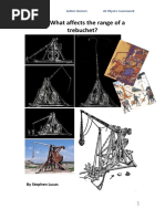 Trebuchet Arm Ratio and Mechanics | PDF | Torque | Velocity