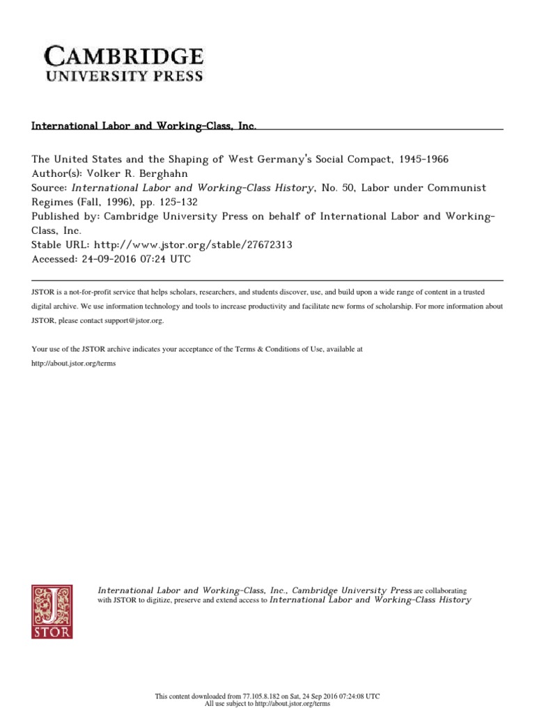 Volker R. Berghahn - The United States and The Shaping of West Germany ...