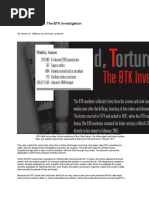 BTK Killer Case Study | PDF | Crime & Violence | Criminal Justice