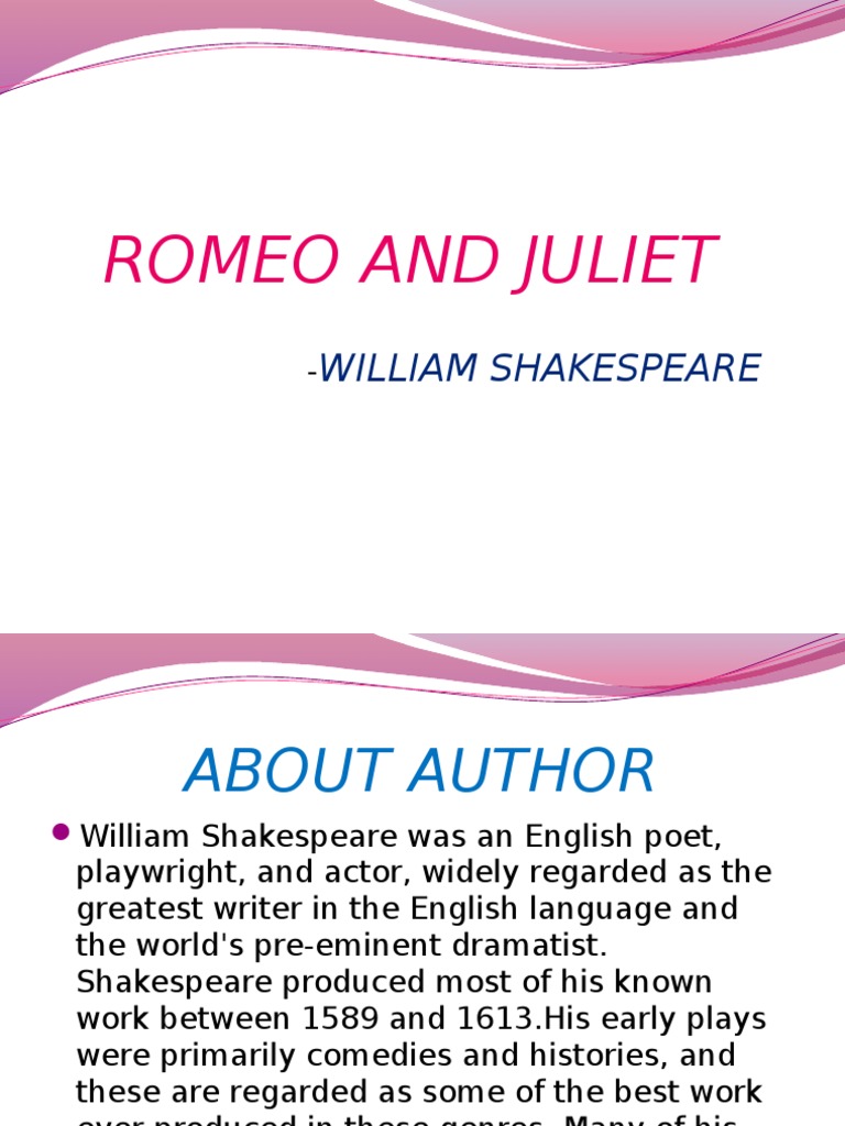 Romeo and Juliet: William Shakespeare | PDF | Characters In Romeo And ...
