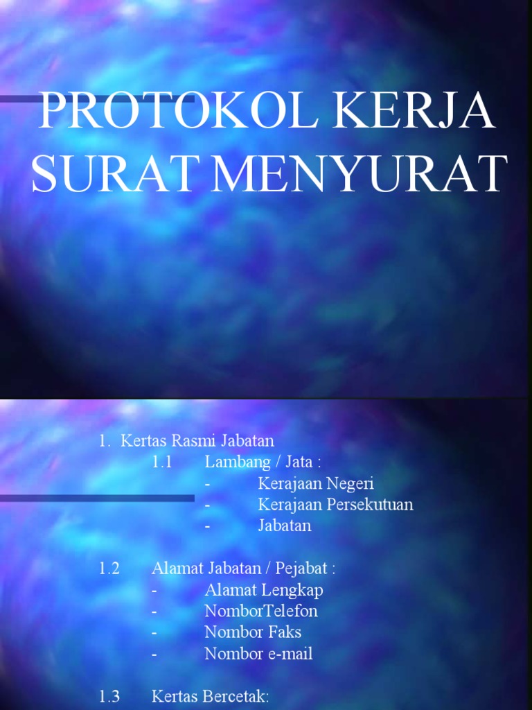 PROTOKOL 5 - Surat Menyurat | PDF
