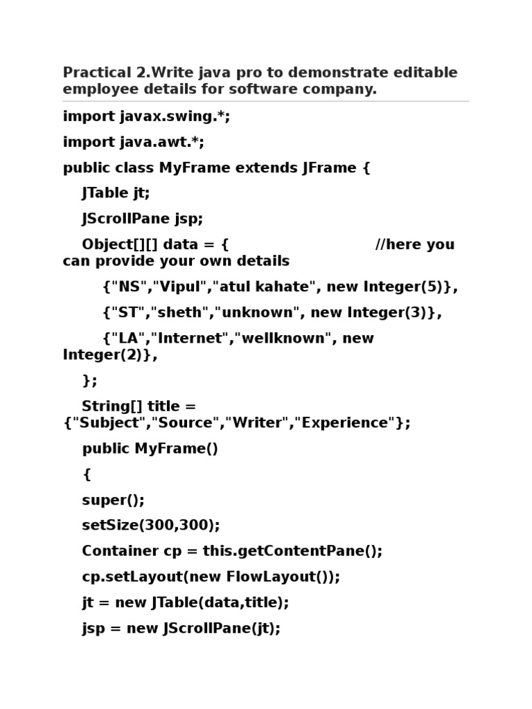 BSC IT Sem 5 Advance Java Practical Solutions | PDF | Natural Satellite | Planets
