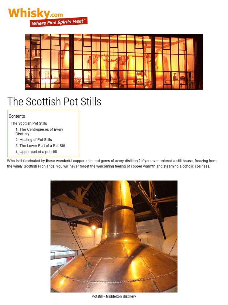 Understanding Whisky Pot Stills | PDF | Distillation | Sheet Metal