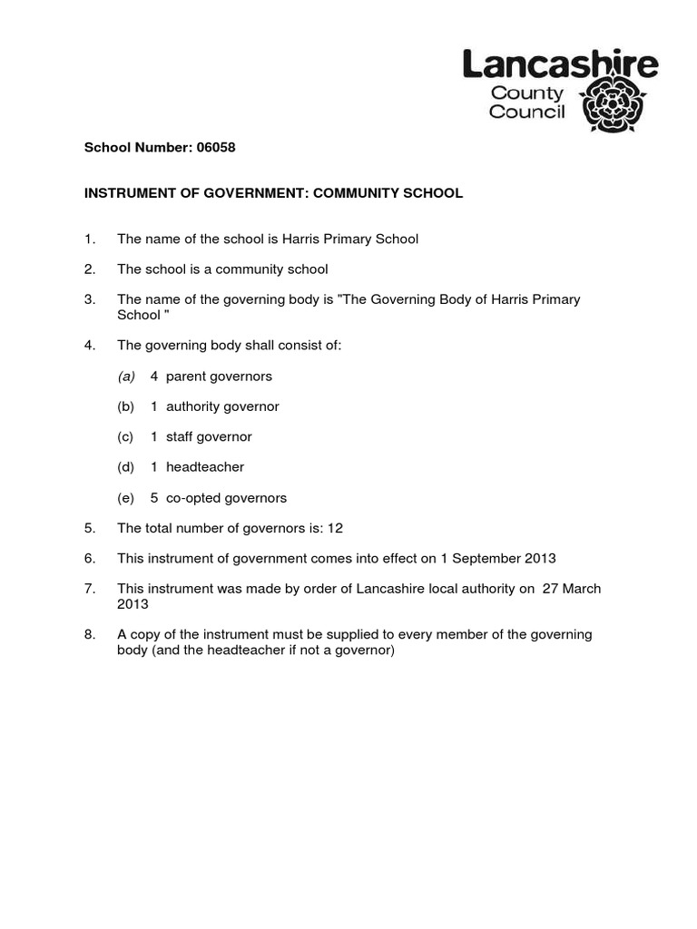 Instrument of Government | PDF