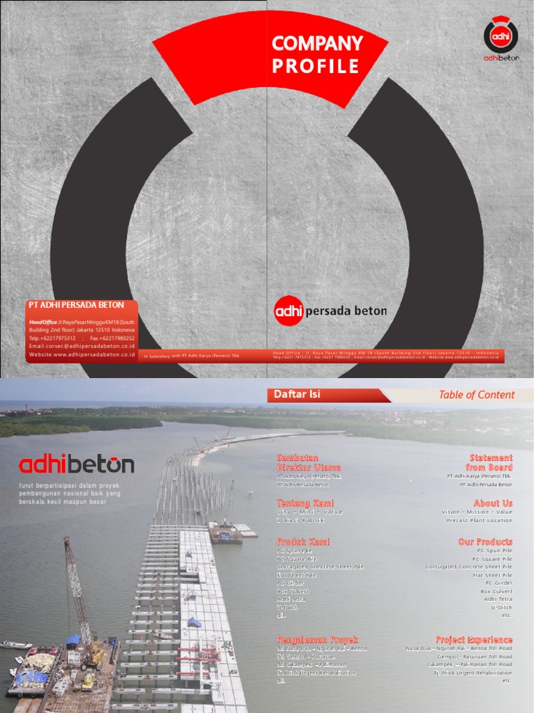 Adhi Persada Beton Company Profile | PDF | Business