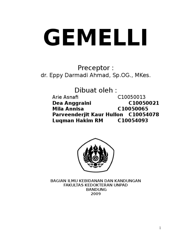 Gemelli | PDF
