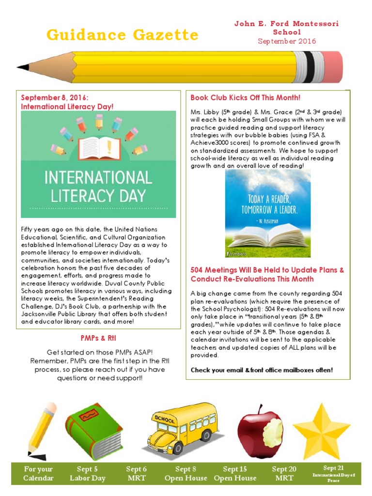 2016 September Guidance Gazette | PDF