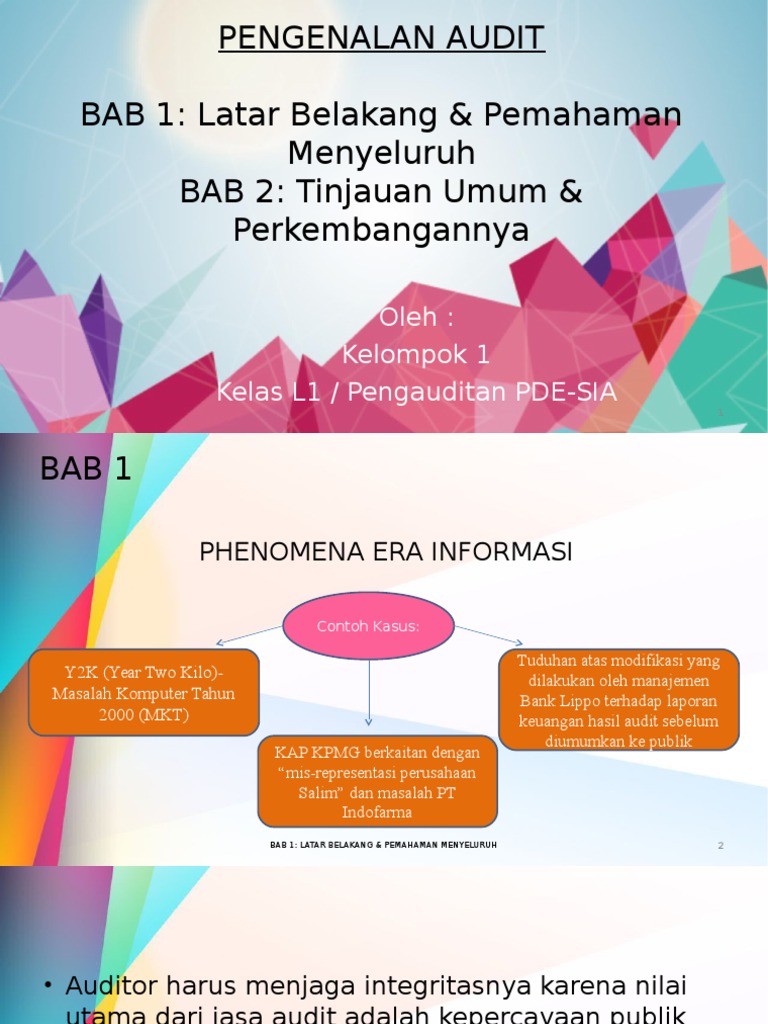 BAB 1 PDE-SIA - Latar Belakang & Pemahaman Menyeluruh | PDF