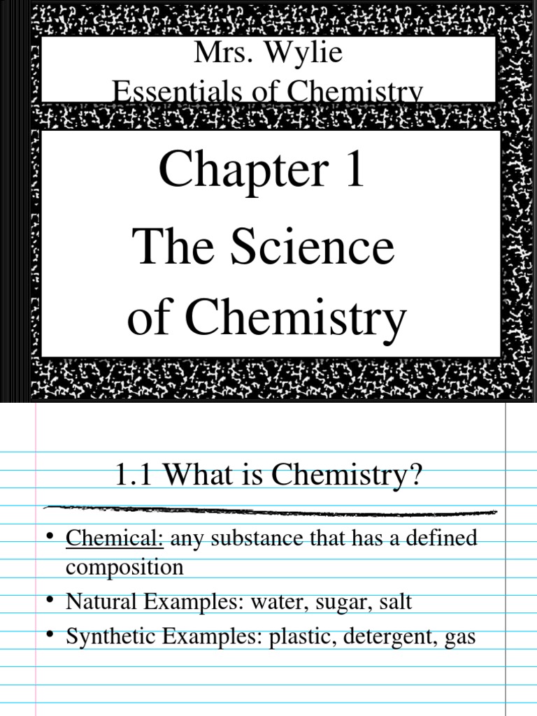 Mrs. Wylie Essentials of Chemistry | PDF | Chemical Substances ...