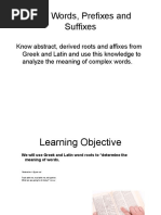 Greek and Latin Roots: Ped and Pod | PDF | Science & Mathematics