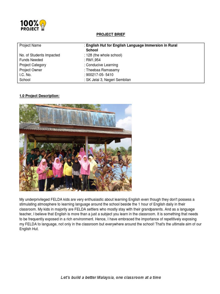 English Immersion for Rural Students | PDF | Classroom | English Language