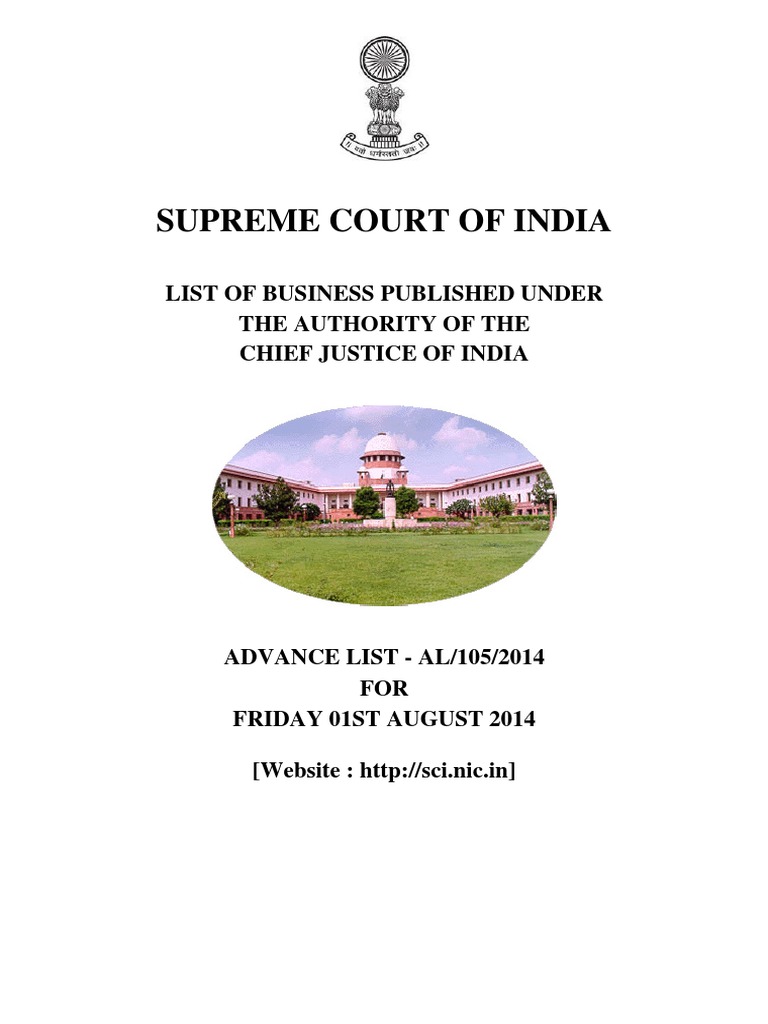 SC Cause List | PDF | Sikhism
