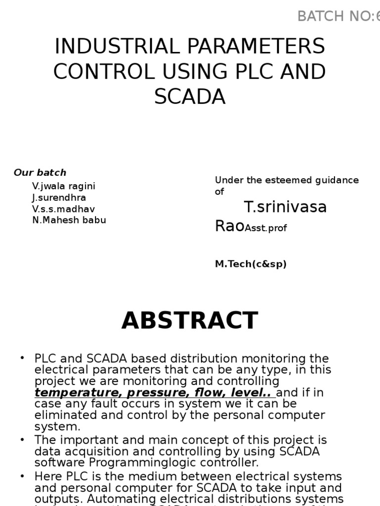 On PLC and Scada | PDF | Programmable Logic Controller | Scada