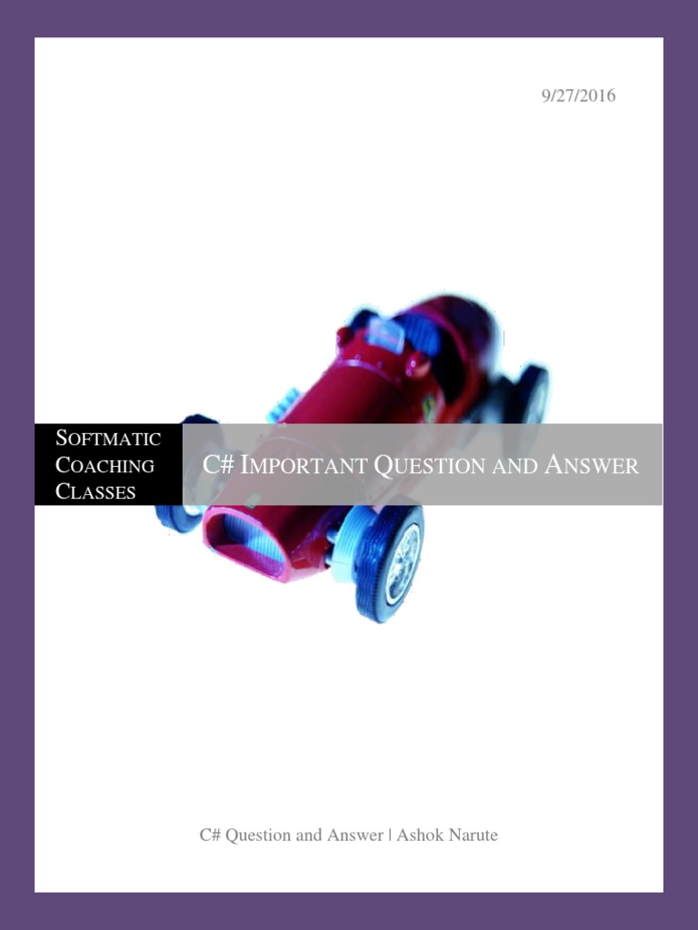C I Q A Mportant Uestion And Nswer Pdf Component Object Model C