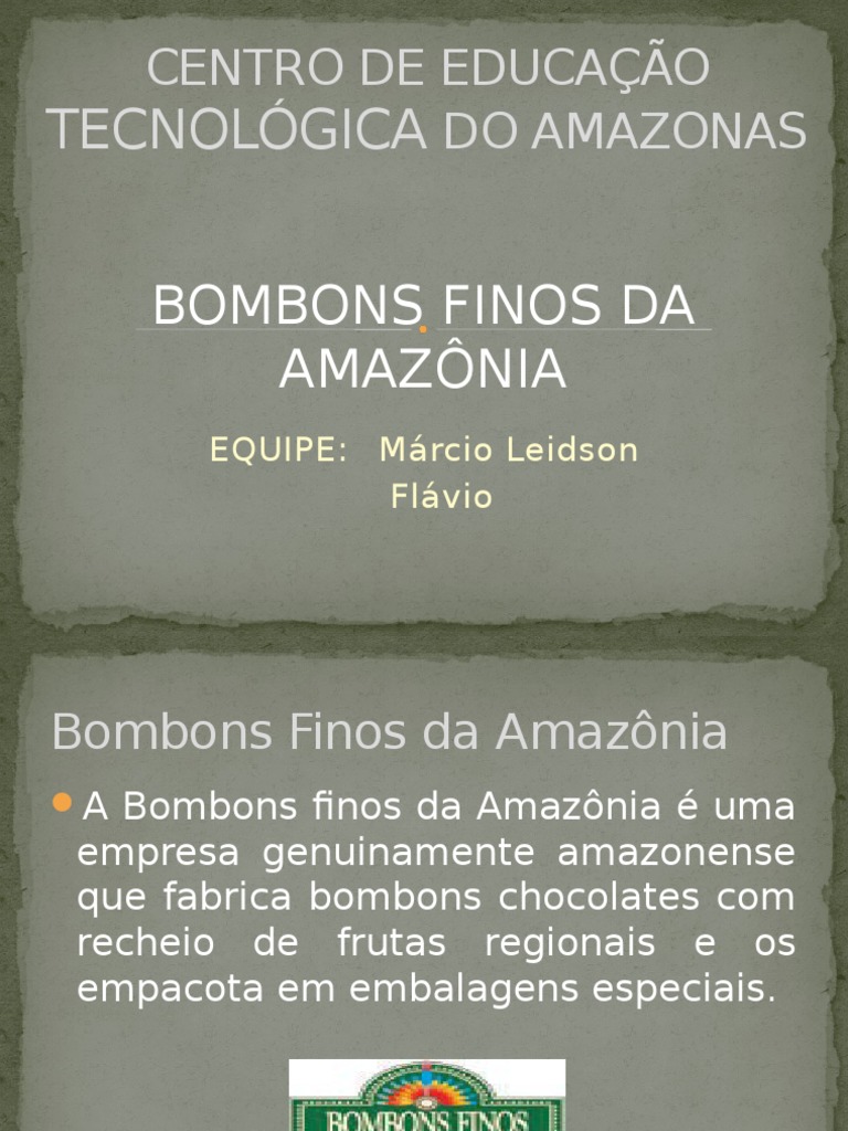 Bombons Finos Da Amazonia | PDF | Floresta Amazônica | Chocolate
