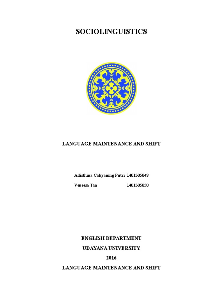 Language Maintenance and Shift | PDF | Multilingualism | Minority Group