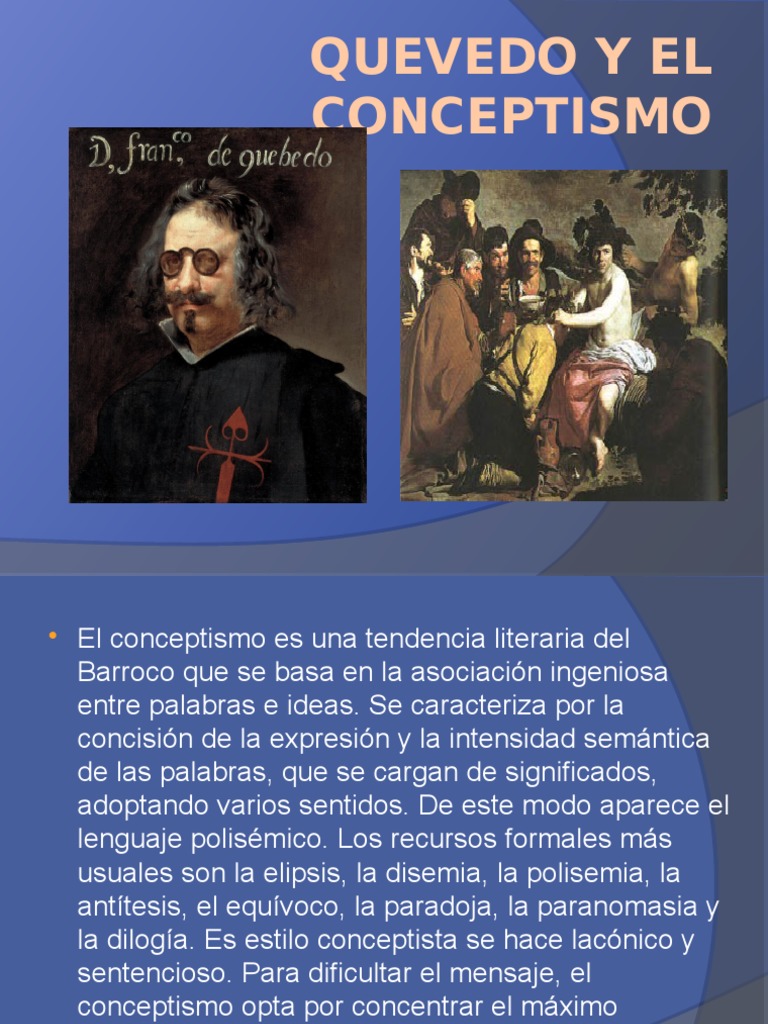 Quevedo y el Conceptismo | Poesía | Ficción y literatura