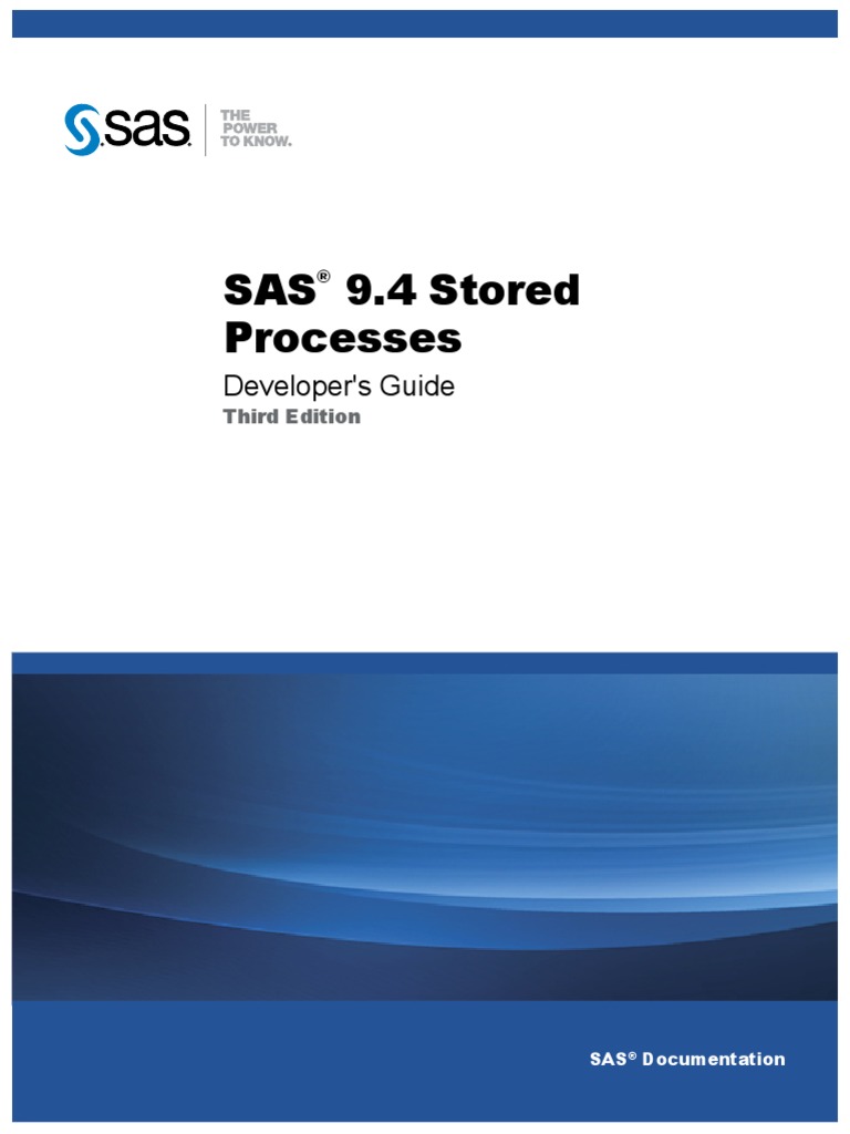 Stored Process | PDF | Application Programming Interface | Sas (Software)