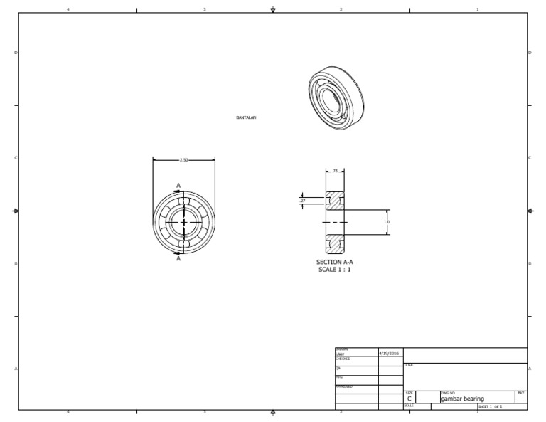 Bearing section drawing | PDF