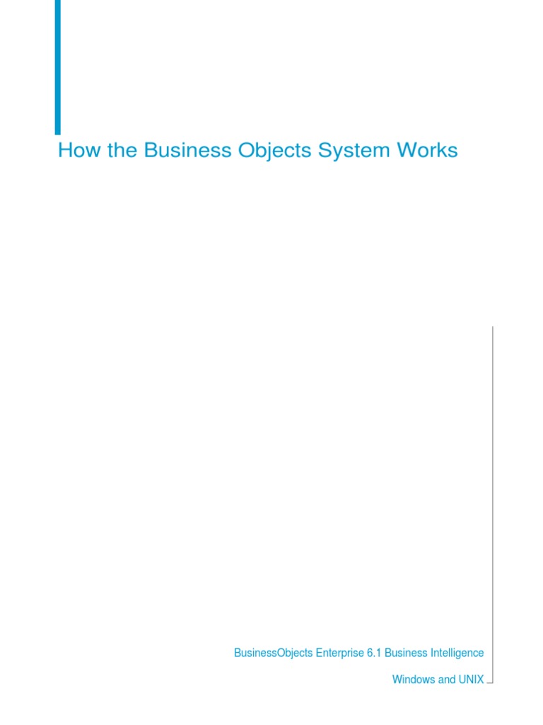 How The BusinessObjects System Works | PDF | Java Server Pages ...