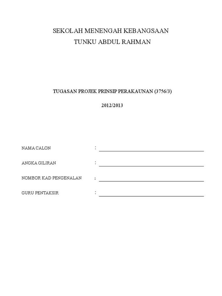 Format Akaun Folio t4 | PDF