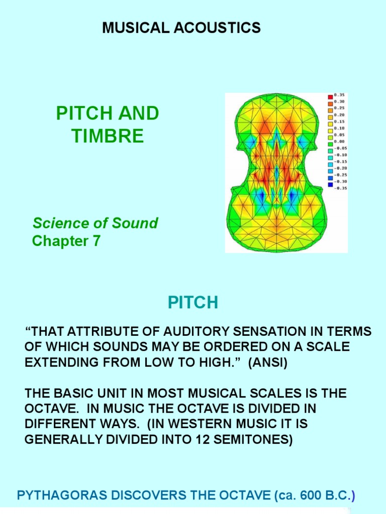 7 Pitch and Timbre | PDF | Pitch (Music) | Harmonic