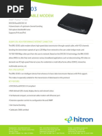 Spectrum D3.1 EMTA Data Sheet | PDF | Orthogonal Frequency Division ...