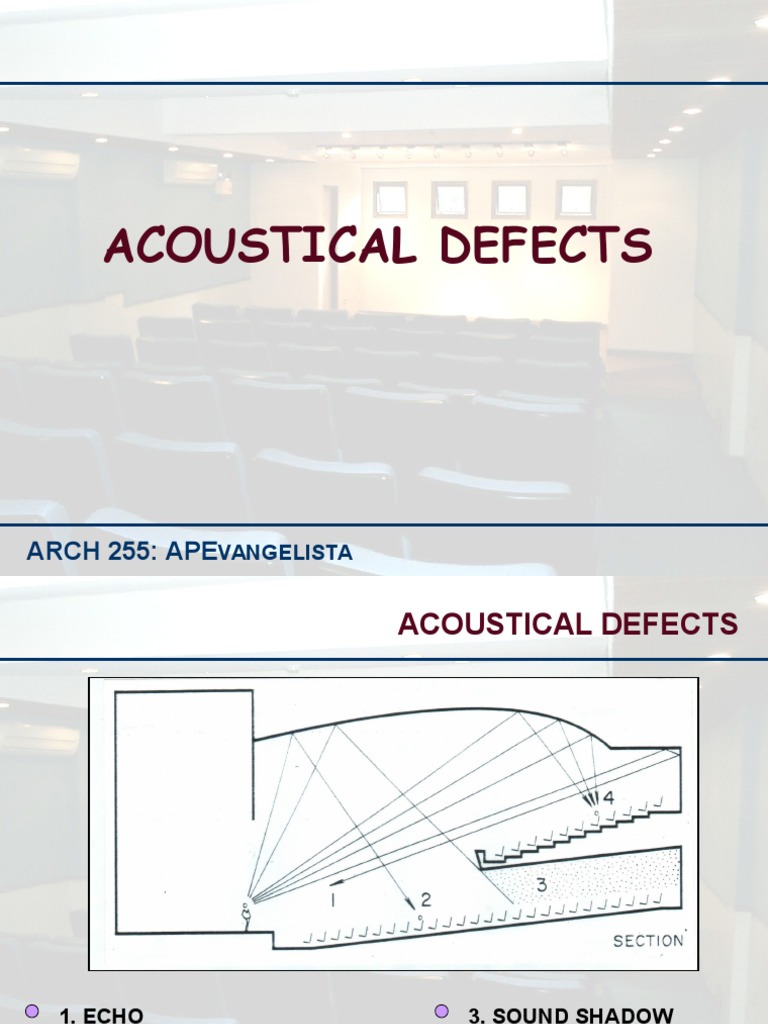 Acoustical Defects