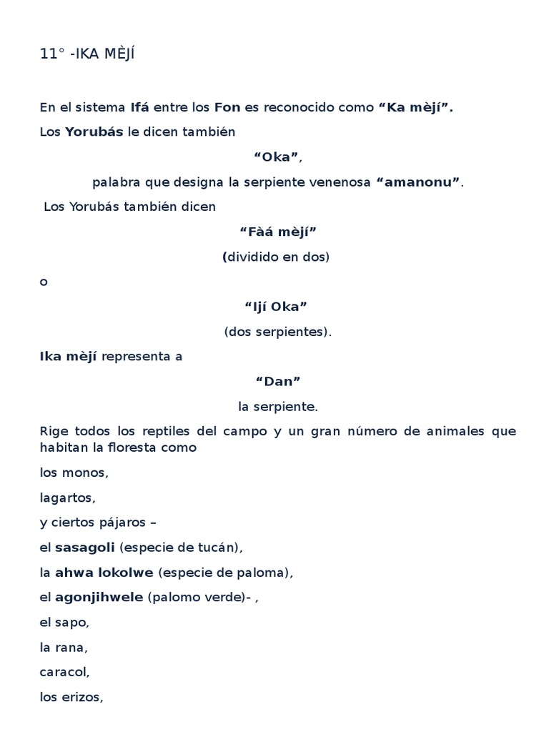 Ika Meji La Naturaleza de Los Orisa | PDF | Espíritu | Tierra