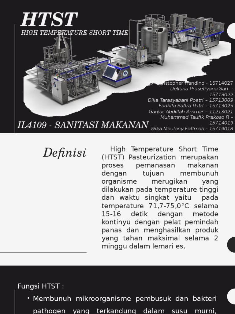 Proses Pasteurisasi HTST Susu | PDF | Teknologi & Rekayasa