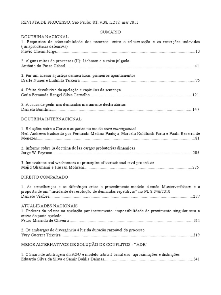 35 Revista de Processo Ok | PDF | Julgamentos | Res Judicata