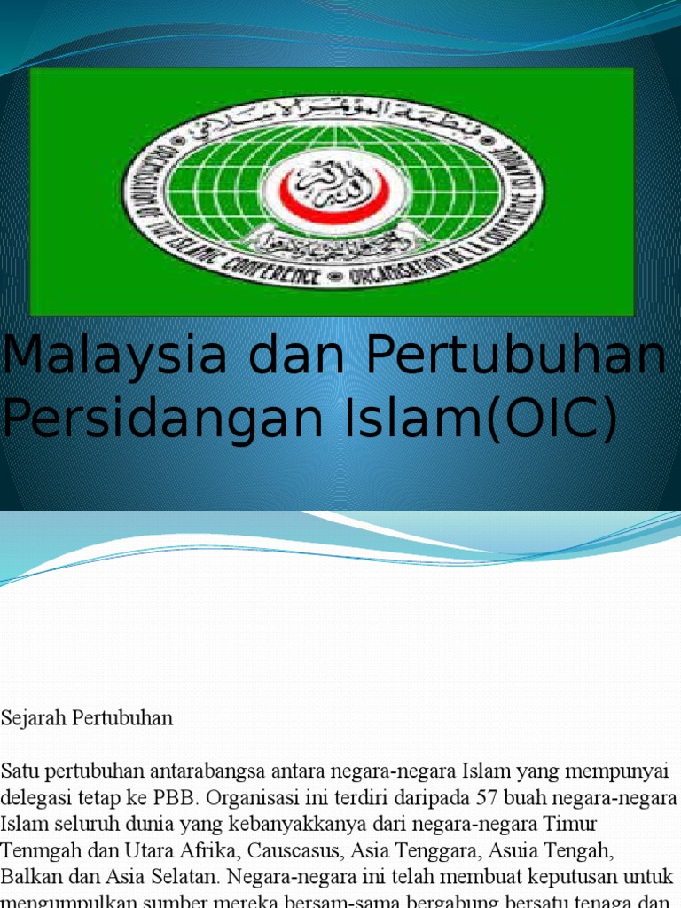 Malaysia Dan Pertubuhan Persidangan Islam (OIC) | PDF | Politik