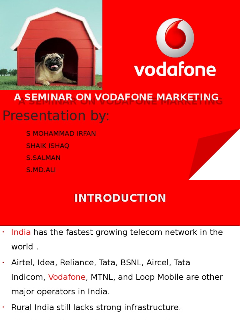 Presentation By:: A Seminar On Vodafone Marketing | PDF | Service ...