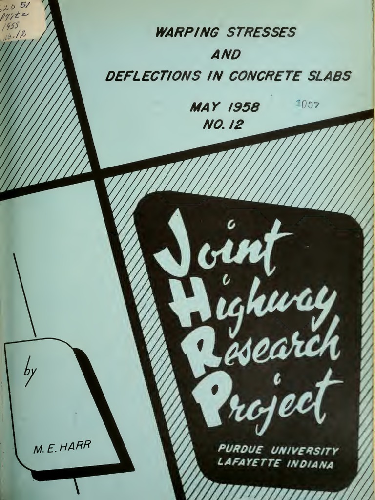 Warping Stresses and Deflections in Concrete Slabs | PDF | Road Surface ...