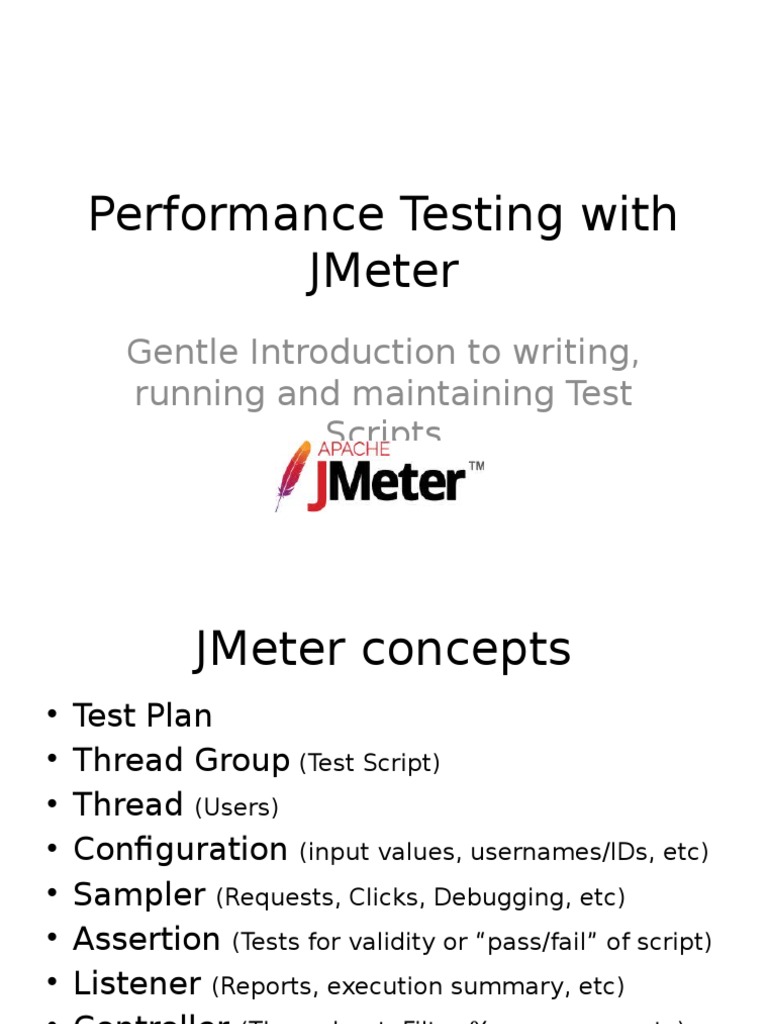 Performance Testing With Jmeter: Gentle Introduction To Writing ...