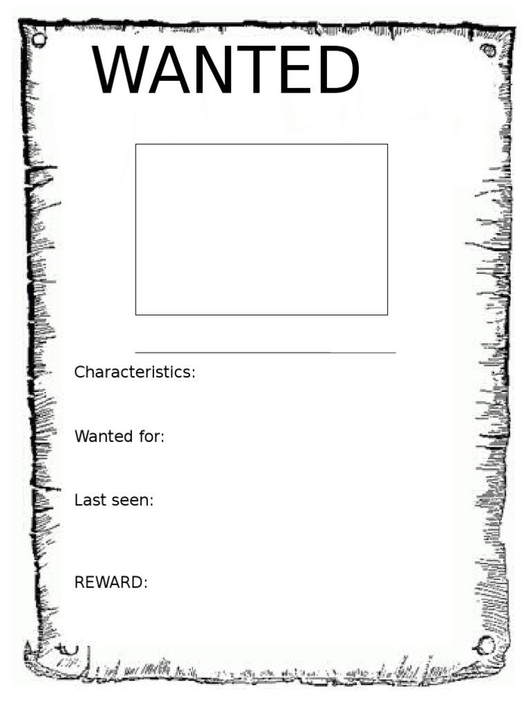 Wanted Poster | PDF